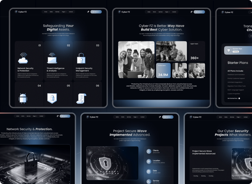 Cyber FZ - Cyber Security Webflow Template | Flowzai